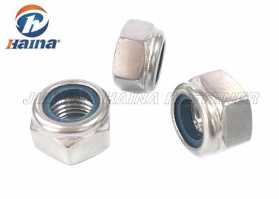 China Nylon Lock Hex Head Nuts Stainless Steel Corrosion Resistance For Industrial Fields for sale