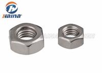 China Stock Stainless Steel 304   M6 - M36 DIN 934 Hex Head Nuts For Fastening for sale