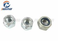 China Stainless Steel Hex Head Nuts With Nylon Insert Lock Electroplating ASME B18.16.6 for sale