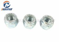 China Stainless Steel Hex Head Nuts With Nylon Insert Lock Electroplating ASME B18.16.6 for sale