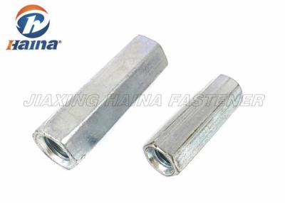 China Mild Steel Hex Head Nuts Long Hexagon Coupling Nuts M6 - M36 For Building for sale