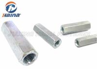 China Mild Steel Hex Head Nuts Long Hexagon Coupling Nuts M6 - M36 For Building for sale