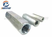 China Mild Steel Hex Head Nuts Long Hexagon Coupling Nuts M6 - M36 For Building for sale