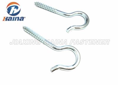China Wood Thread Screw Eye Hooks With Zinc Plated Carbon Steel Gr 2 for sale