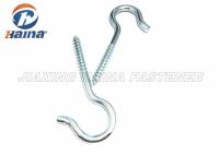 China Wood Thread Screw Eye Hooks With Zinc Plated Carbon Steel Gr 2 for sale