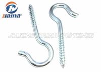 China Wood Thread Screw Eye Hooks With Zinc Plated Carbon Steel Gr 2 for sale
