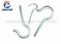 China Wood Thread Screw Eye Hooks With Zinc Plated Carbon Steel Gr 2 for sale