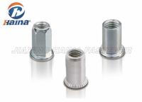 China Zinc Plated Carbon Steel M5-M20 Flat Head Half or Full Hex Body Rivet Nut​ for sale