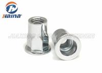 China Zinc Plated Carbon Steel M5-M20 Flat Head Half or Full Hex Body Rivet Nut​ for sale