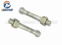 China DIN 931 Hex Head Bolts With Nut Carbon Steel Dacromet Surface Double End Threaded for sale