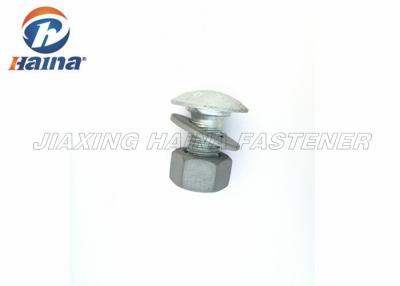 China Surface Treatment Anti Theft Guardrail Hex Head Bolts Oval Shoulder With HDG for sale