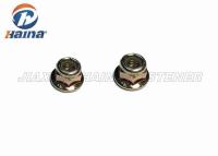 China Nylon Insert Hex Flange Nut M10 Carbon Steel Color Zinc Plated for sale
