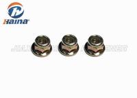 China Stock Hex Flange Nylon Insert Lock Nut M16 Carbon Steel Zinc Plated Finish for sale