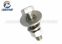 China M4 M8 stainless steel 304 316 Hex Head bolts with hex nuts and washers for sale