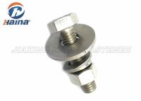 China M4 M8 stainless steel 304 316 Hex Head bolts with hex nuts and washers for sale