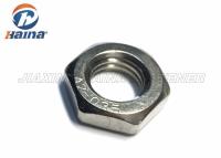 China Stainless Steel Hex Nuts SS304 SS316 , Hexagon Thin Nuts Chrome Plated DIN 936 for sale