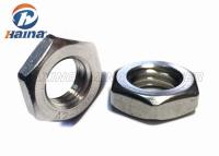 China Stainless Steel Hex Nuts SS304 SS316 , Hexagon Thin Nuts Chrome Plated DIN 936 for sale