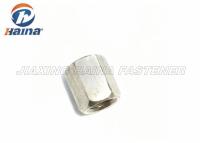 China Carbon Steel Extra Long Nuts M6 - M36 , Hexagon Coupling Nuts Zinc Plated for sale