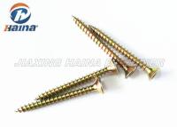 China Yellow ZInc Plated Countersunk Head drywall  Self Tapping Screws for sale