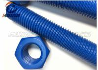 China ASTM A193 B7 carbon steel  Stud Blue Threaded Steel Bar Bolts and Nuts for sale
