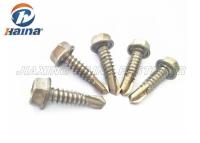 China Stainless Steel 304 316  Thread Hex Self Drilling Metal Screws and Washers for sale