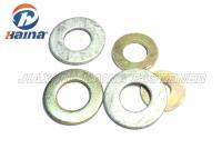 China Color Plated Flat Washers Plain Carbon Steel Round Head For Iron Stamping Out for sale