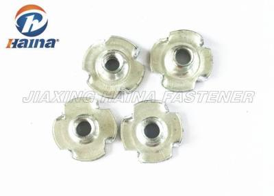 China Carbon Steel 4.8 5.8  M8 Zinc Plated Four Tee Claw Nut for sale