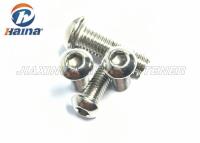 China Hexagon Socket Button Head Stainless Steel Machine Screws , Hex Head Screws ISO7380 for sale