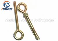 China Gr 2 Gr5 Color Zinc Plated Carbon Steel Eye Screw Hooks Machine Thread for sale