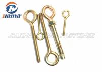 China Gr 2 Gr5 Color Zinc Plated Carbon Steel Eye Screw Hooks Machine Thread for sale