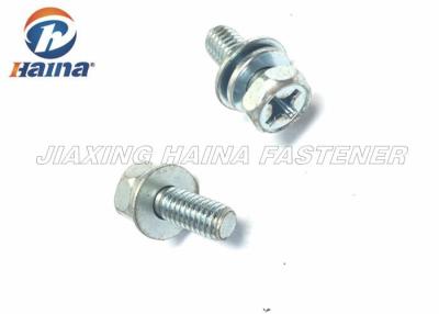 China Hex Head Combination Stainless Steel Machine Screws and washers for sale