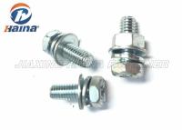 China Hex Head Combination Stainless Steel Machine Screws and washers for sale