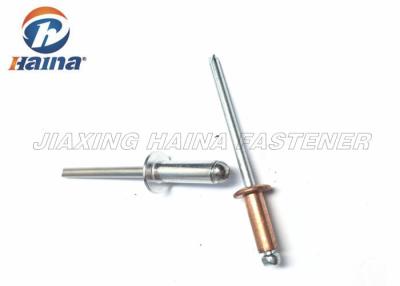China Zin Plated Aluminum / Steel Material Head Blind Rivets Nuts for sale