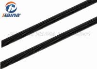 China DIN975 Carbon Steel Material Black Coating Fully Threaded Rod For Building for sale
