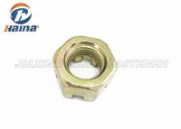 China Hex Slotted / Hex Head Nuts Metric Thread Zinc Plated , Hex Castle Nut Coarse Thread DIN 935 for sale
