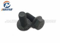 China full threaded rod Black carbon Steel 4.8 Hex  head Flange Bolts for sale
