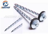 China Zinc Plated Q195 Umbrella Head Roofing Nails Smooth Shank / Twist Shank for sale