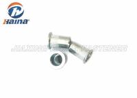 China carbon steel Blue Zinc Plated M10 Flat Head Knurled Blind Rivets Nut for sale