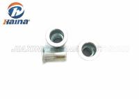 China carbon steel Blue Zinc Plated M10 Flat Head Knurled Blind Rivets Nut for sale