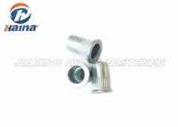 China carbon steel Blue Zinc Plated M10 Flat Head Knurled Blind Rivets Nut for sale