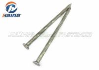 China Hardened #45 Steel Concrete Nails Checkered Head Spiral Shank For Cement Walls for sale