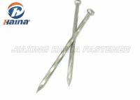 China Hardened #45 Steel Concrete Nails Checkered Head Spiral Shank For Cement Walls for sale