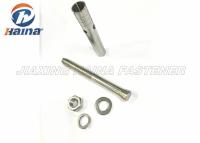 China Polished Stainless Steel 304 / 316 Expansion Anchor Bolt Set With Hex Nut for sale