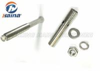 China Polished Stainless Steel 304 / 316 Expansion Anchor Bolt Set With Hex Nut for sale