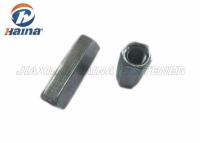 China Hex Rod Coupling Nuts Zinc Plated Long Hex Head Nuts M12x36 mm Right Hand Thread for sale