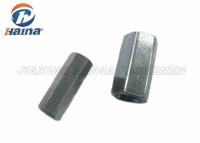 China Hex Rod Coupling Nuts Zinc Plated Long Hex Head Nuts M12x36 mm Right Hand Thread for sale
