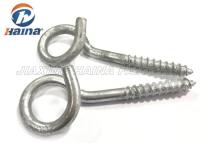China Gr 4.8 Hot Dip Galvanized Screw Eye Hooks / Metric Bigtail Eye Bolt for sale