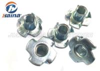 China Plain Finish Zinc Plated Tee Stainless Steel Nuts Four Claws Nut 731816 HS Code for sale