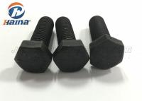China DIN 933 High Holding Power Full Threaded Rod Hex Head Bolts With Black Surface Treatment for sale