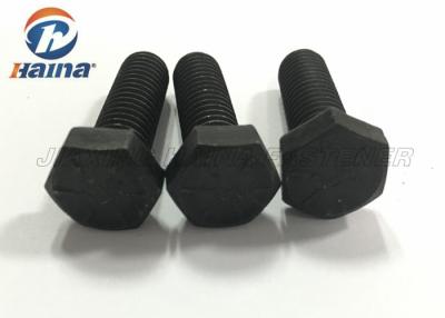 China DIN 933 High Holding Power Full Threaded Rod Hex Head Bolts With Black Surface Treatment for sale